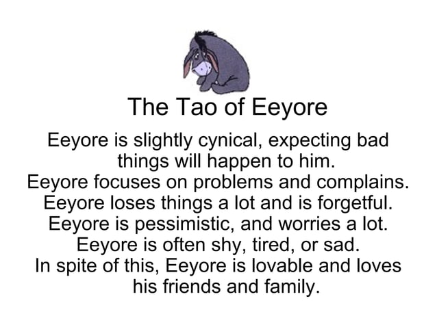 The tao of winnie the pooh | PPT