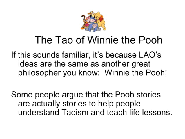 The tao of winnie the pooh | PPT
