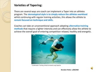 The Taper Effect - The art and science of coaching | PPSX
