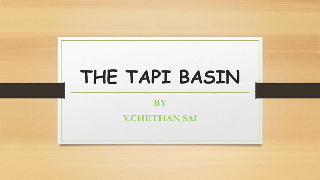 The tapi basin | PPTX | Geography | Science