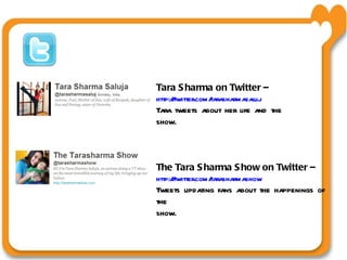 The Tara Sharma Show | PPT