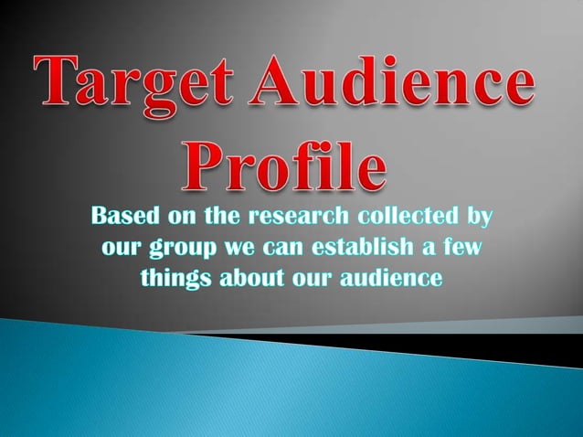 Target audience profile | PPTX