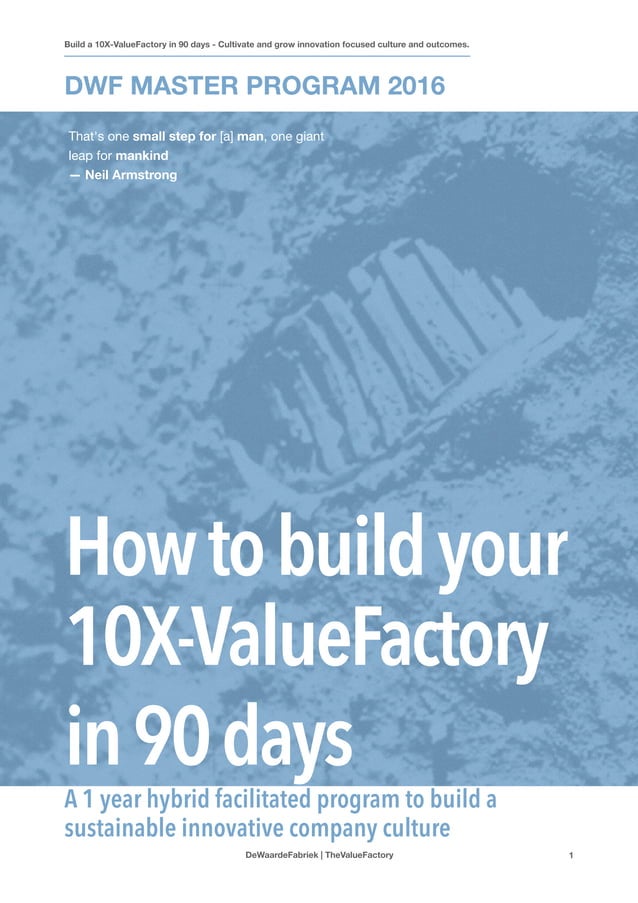 The taste of innovation build-10 x-valuefactory-90days-master-program-brochure | PDF
