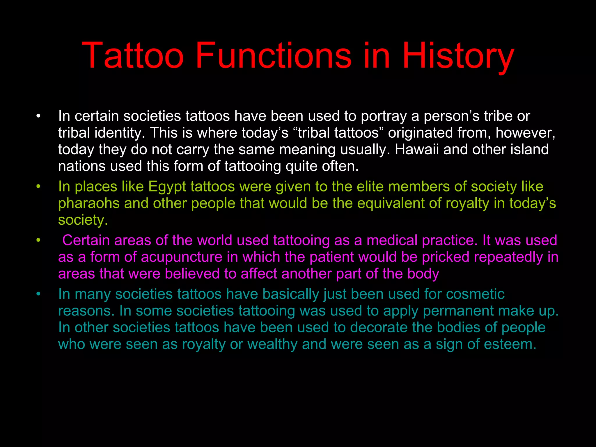 The tattooing history of | PPT