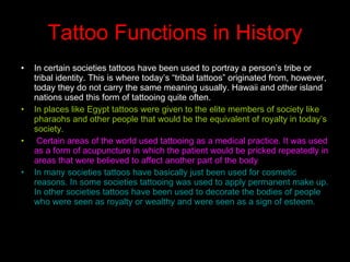 The tattooing history of | PPT