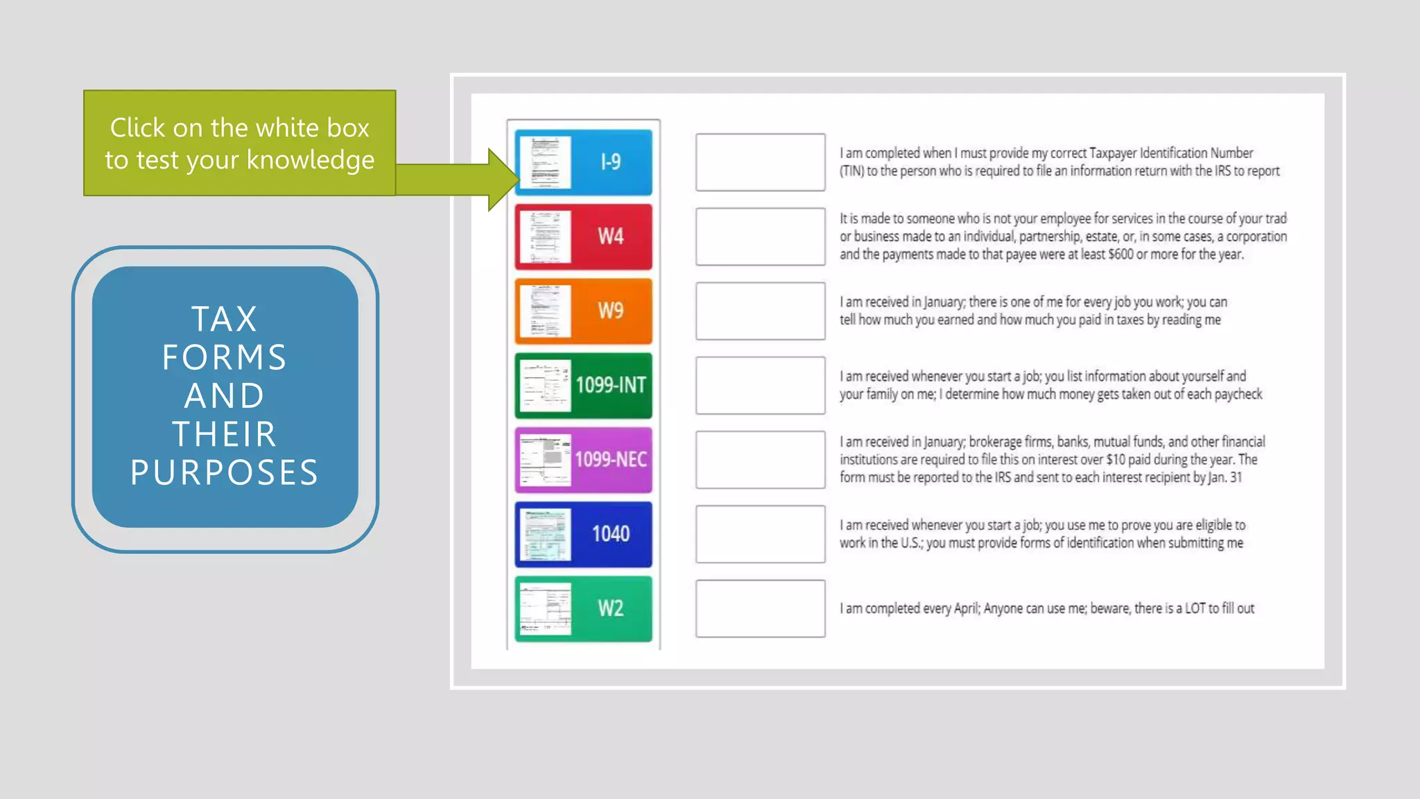 The Tax Cycle - W-4 Form.pptx