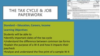 The Tax Cycle - W-4 Form.pptx