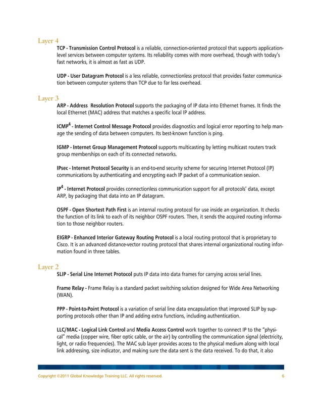 The TCP/IP and OSI models | PDF