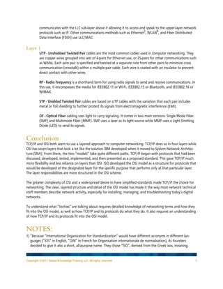 The TCP/IP and OSI models | PDF