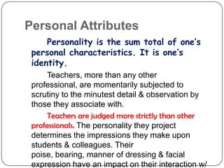 The teacher from Principles of Teaching 1 | PPTX