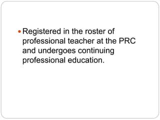 The teacher | PPTX