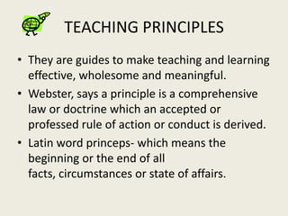 Principles of Teaching | PPTX