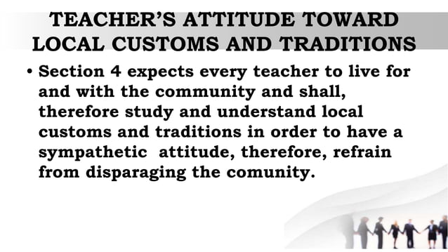 THE TEACHER AND THE COMMUNITY.pptx | Professional School | Postgraduate ...