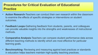 THE TEACHER AND THE IMPROVEMENT OF EDUCATIONAL PRACTICE.pptx