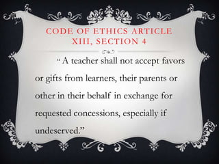 The teacher and the learners | PPTX