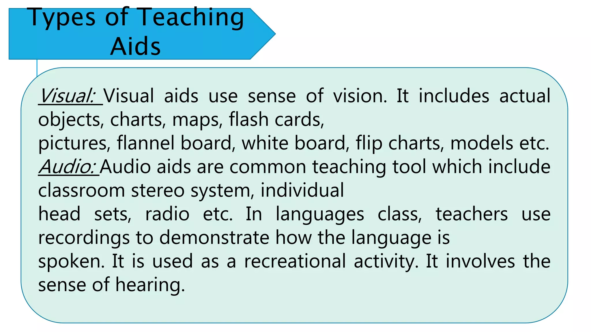 The teacher and the teaching aid | PPTX