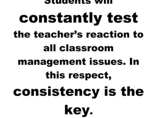 The teacher as a classroom manager | PPT