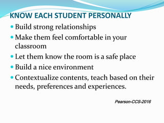 The teacher as a motivational tool | PPTX | Education