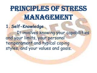 The teacher as an effective stress manager | PPTX