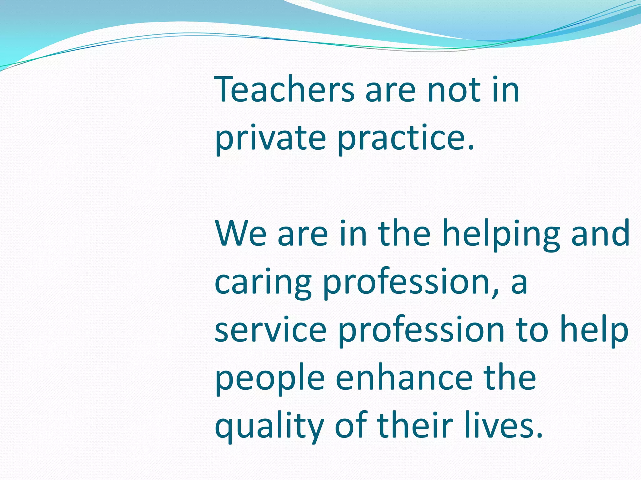 The teacher as a professional | PPTX