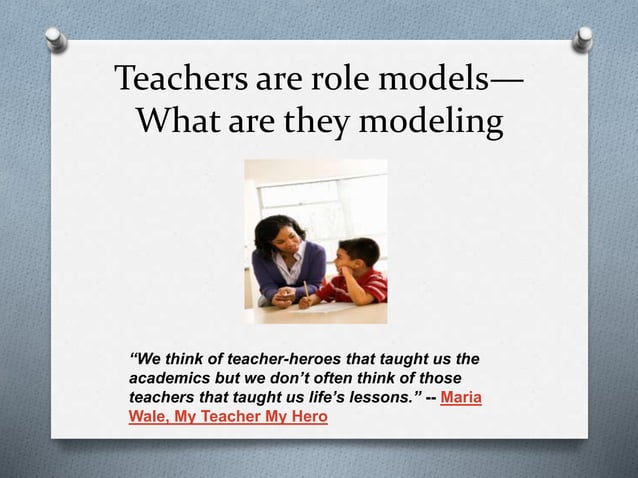 The teacher as a role model | PPTX