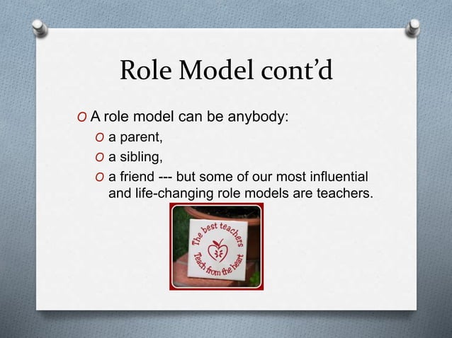 The teacher as a role model | PPTX