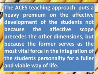 The teacher as facilitator of affective and cognitive learning | PPTX