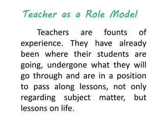 Teacher Role Model