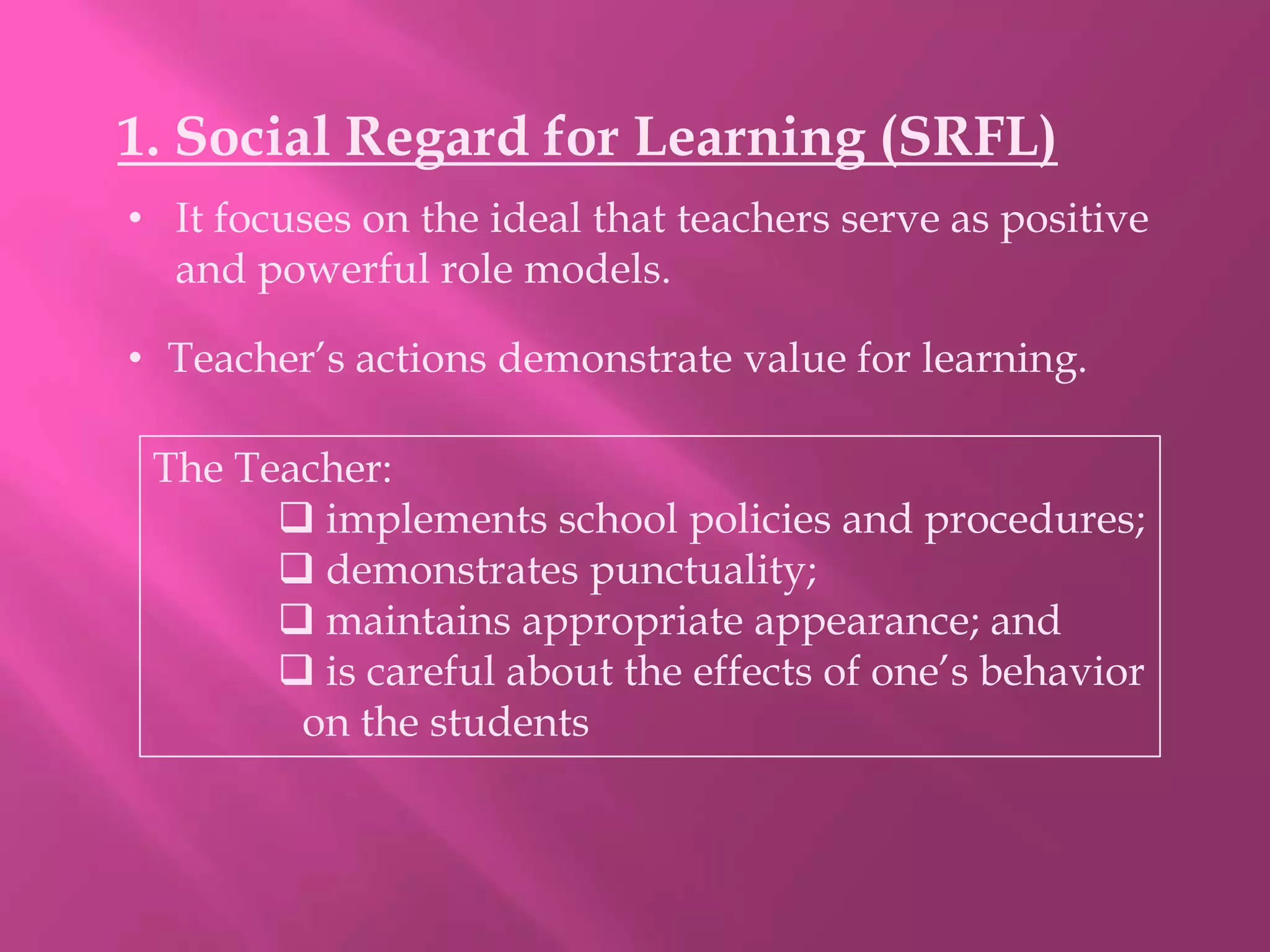 The teacher in the classroom and community | PPTX