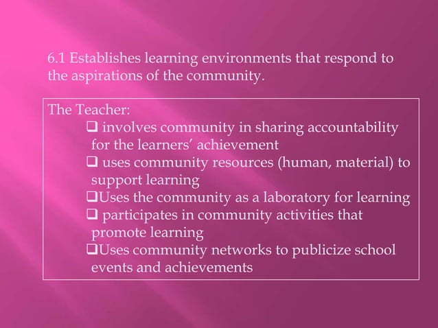 The teacher in the classroom and community | PPTX | Professional School ...