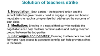 The topic about an issue is the teachers strike | PPTX