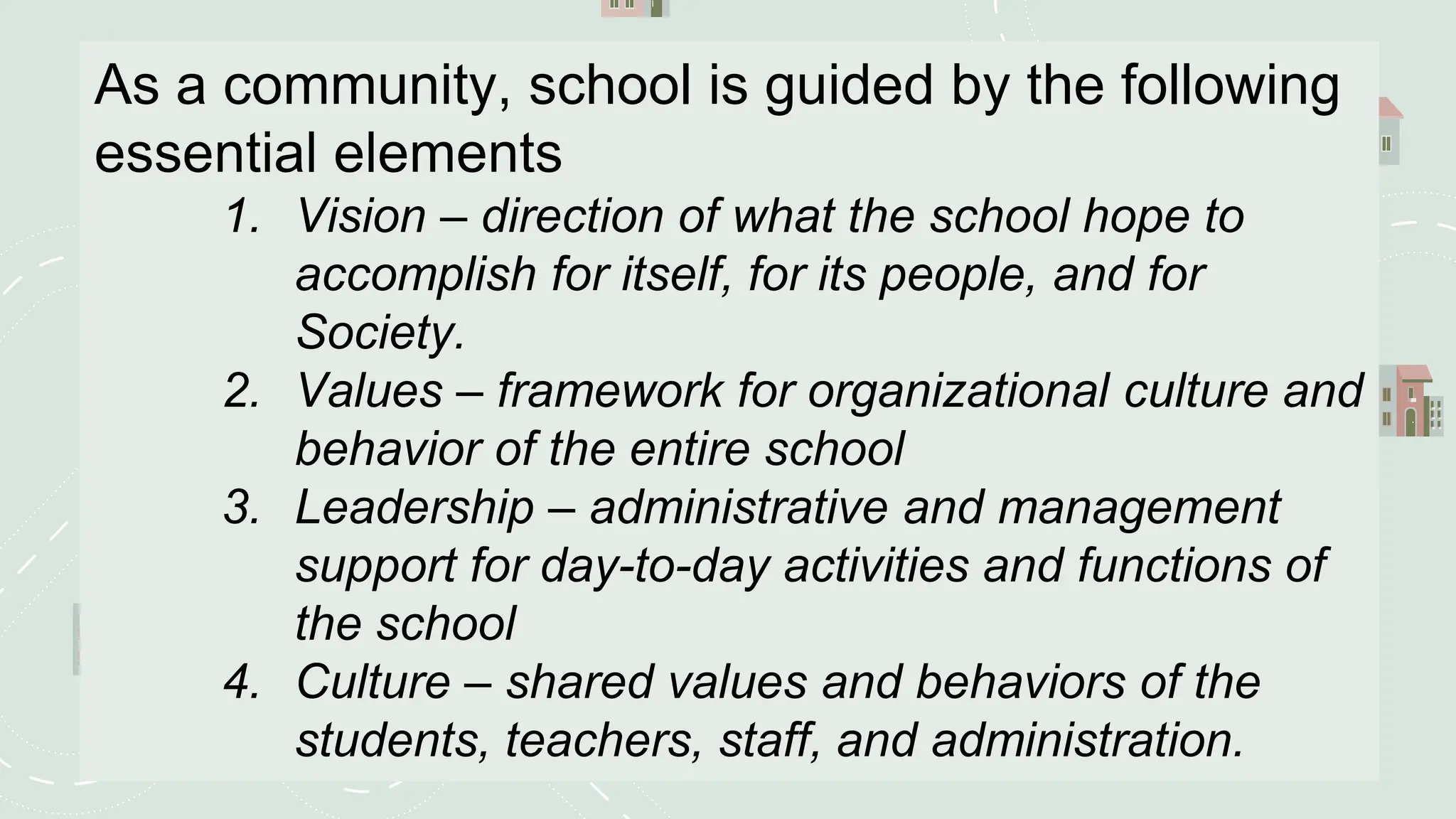 The Teacher, the School and the Community, School Culture, and ...