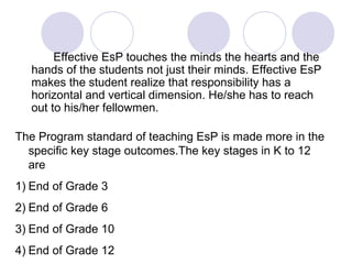 The teaching of edukasyon sa pagpapakatao | PPT