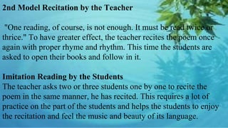 The teaching of English Poetry .pptx