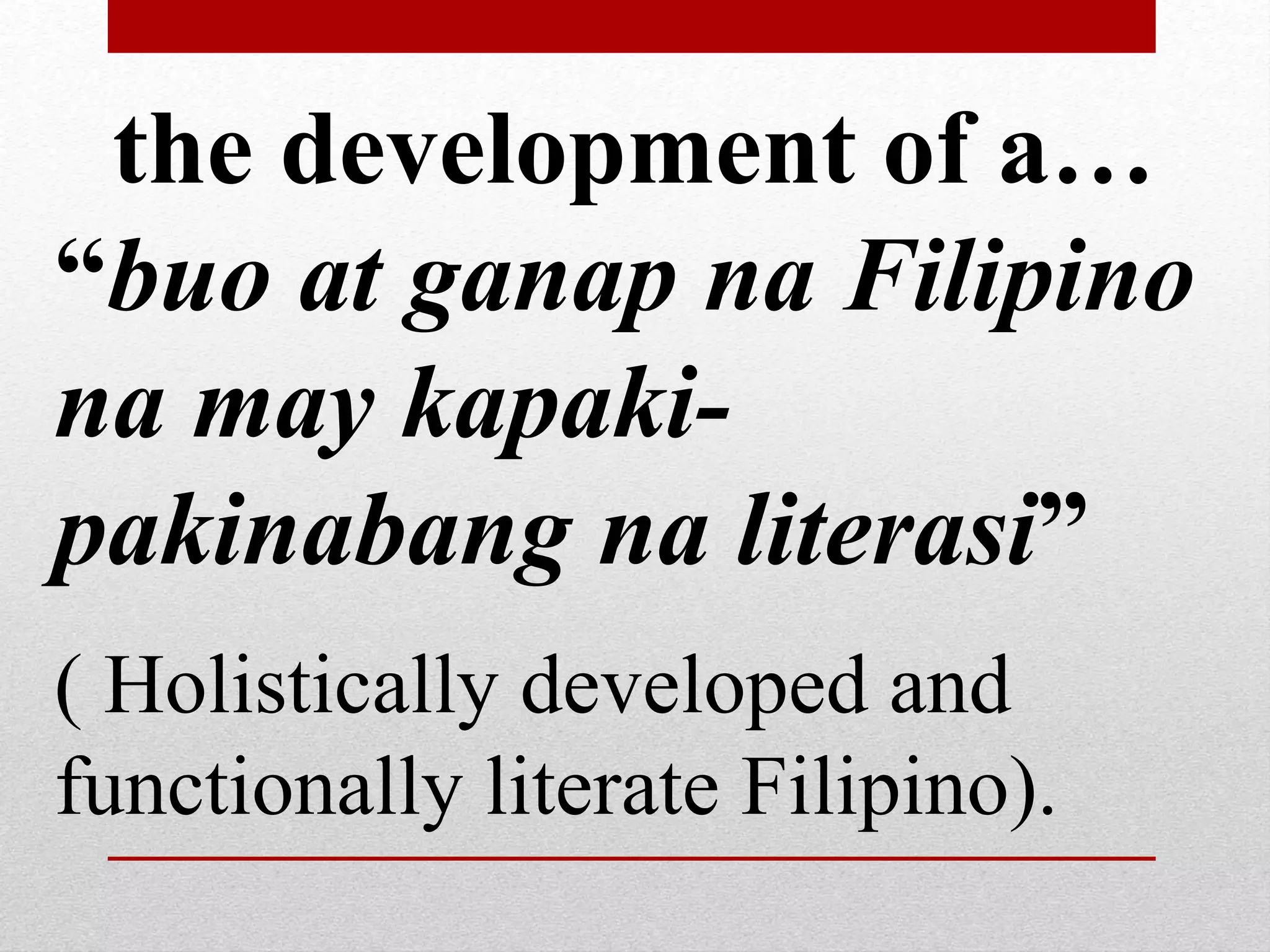 The Teaching of Filipino Language | PPTX