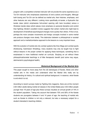 The teaching of karate do and aikido during childhood | DOC