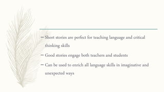 The teaching of literature | PPTX