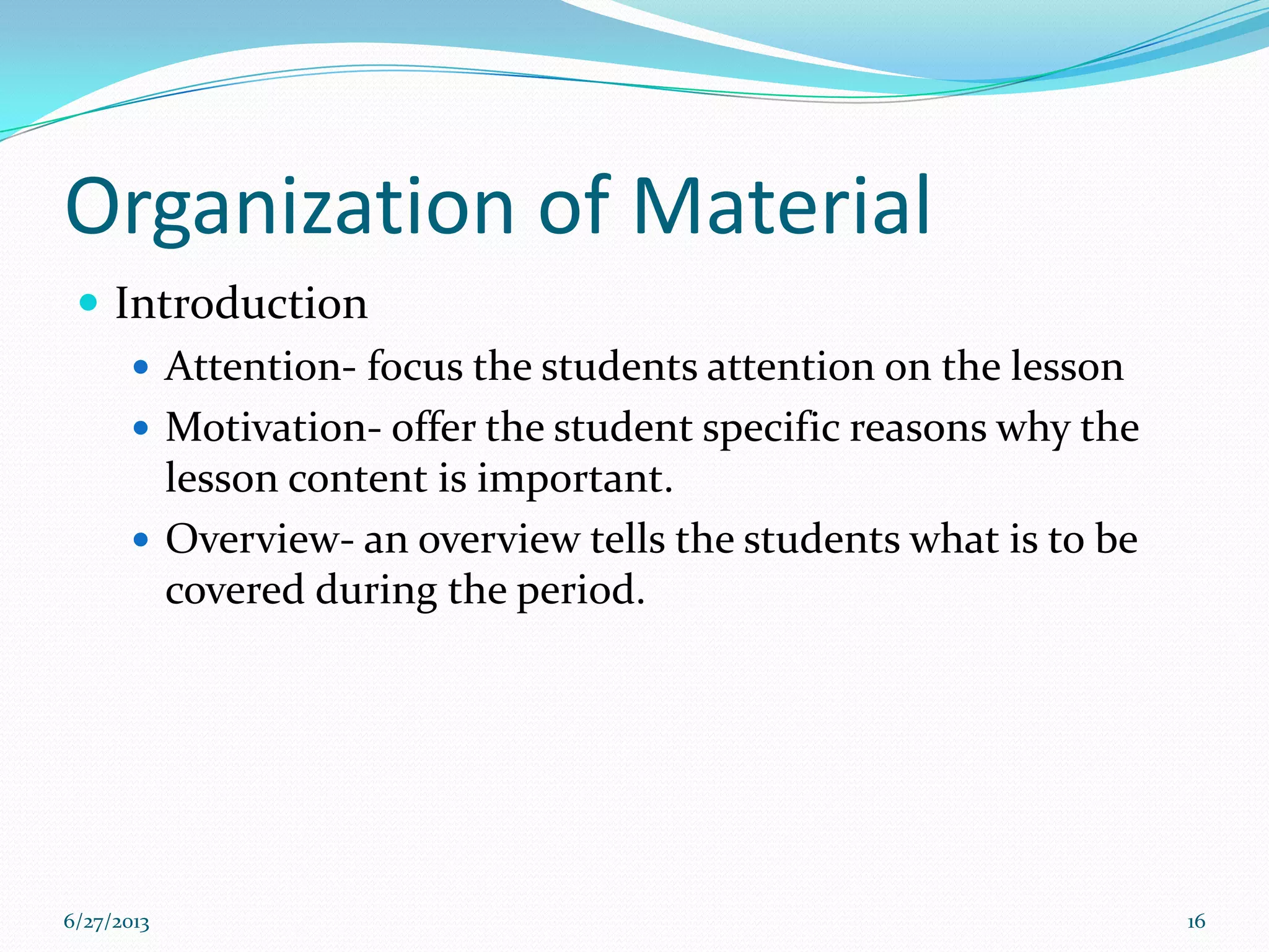 The Teaching Process, Fundamentals of Instruction | PPTX