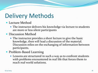 The Teaching Process, Fundamentals of Instruction | PPTX