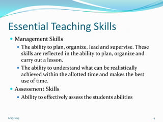 The Teaching Process, Fundamentals of Instruction | PPTX