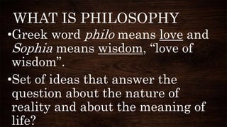 The techer's philosophical heritage | PPTX