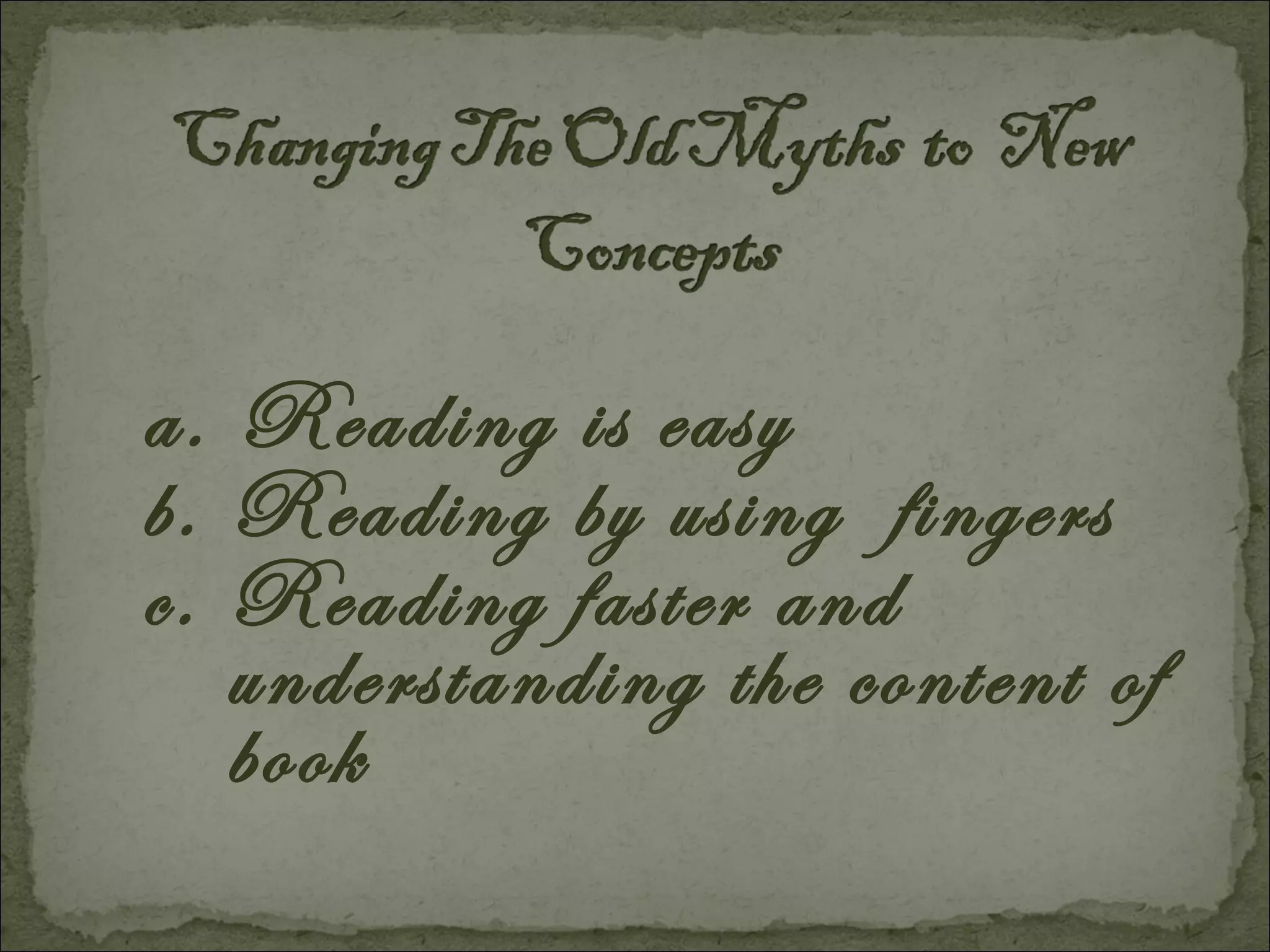 The techniques of reading | PPT
