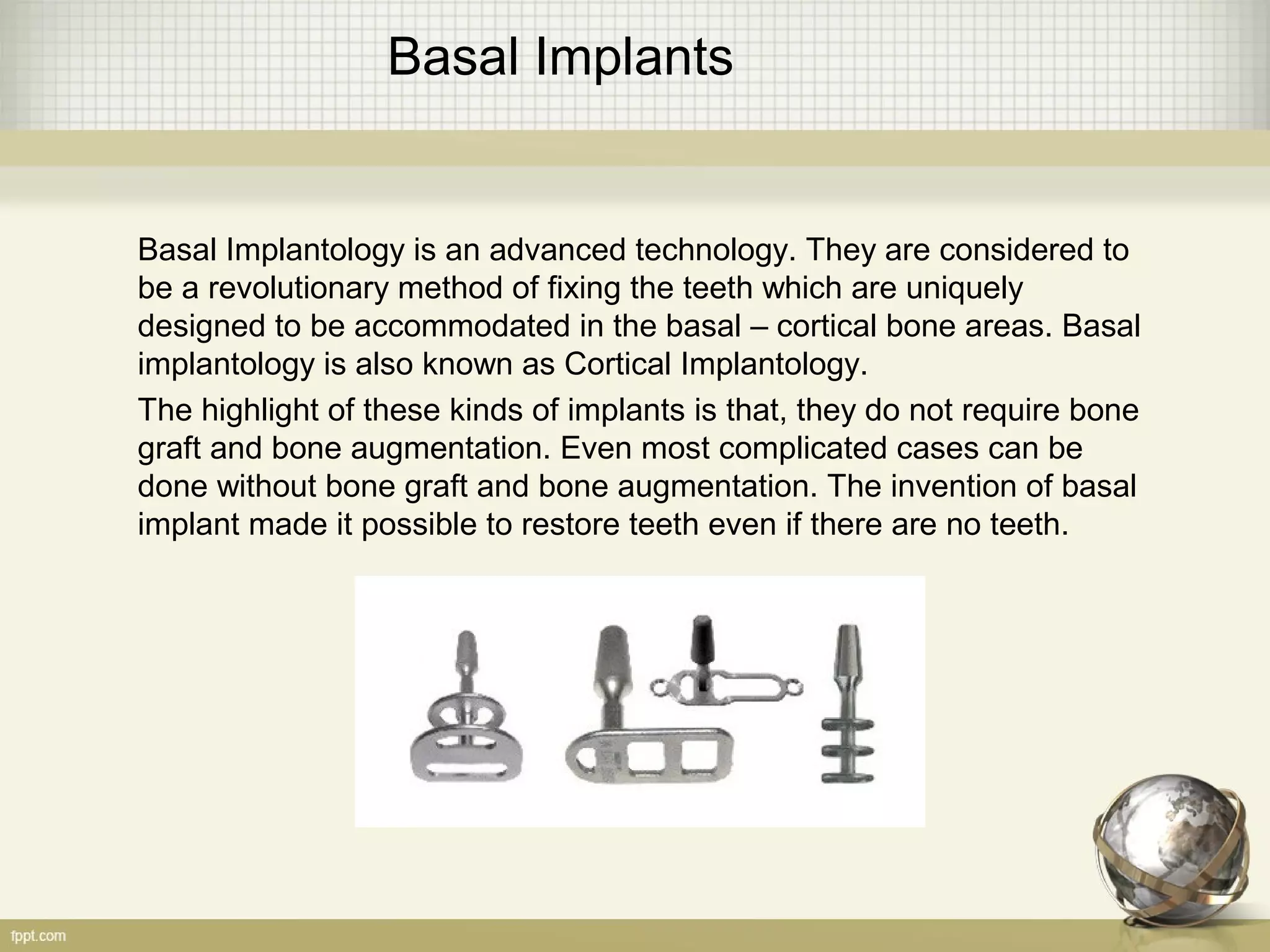 The techniques of basal implants | PPT