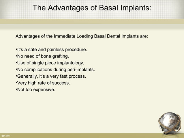 The techniques of basal implants | PPT | Dental Health | Diseases and ...