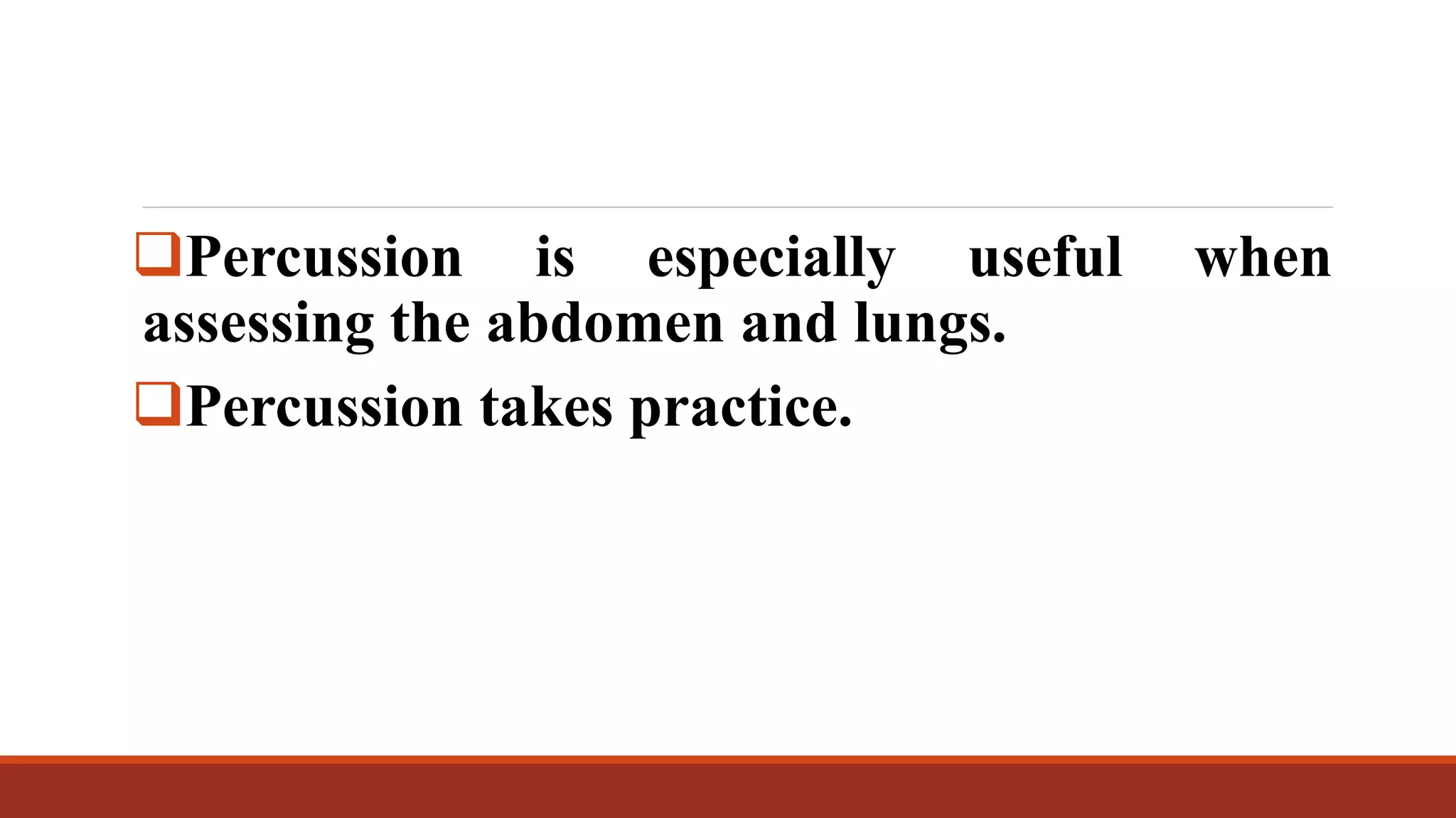 The techniques of physical examination | PPTX