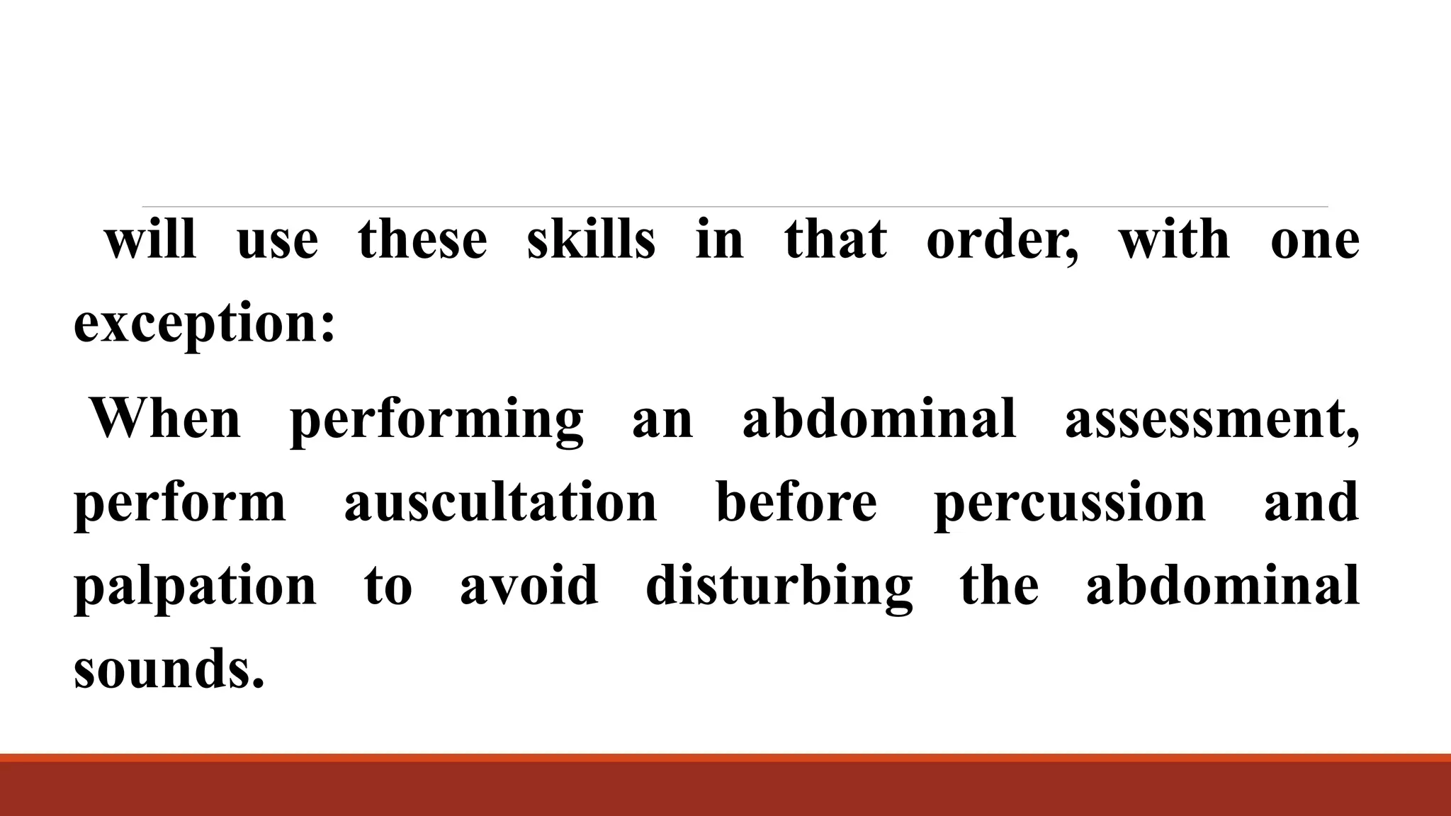 The techniques of physical examination | PPTX