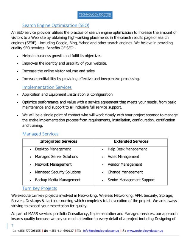 Company Profile | The Technology Doctor - 2017