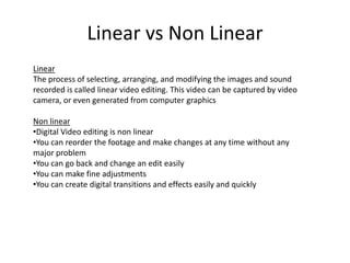 The technology of editing | PPT