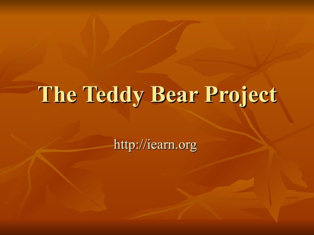 The Teddy Bear Project 6230 Siko | PPT