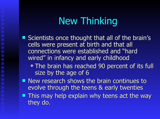 The Teenage Brain | PPT | Brain and Nervous System Disorders | Diseases ...